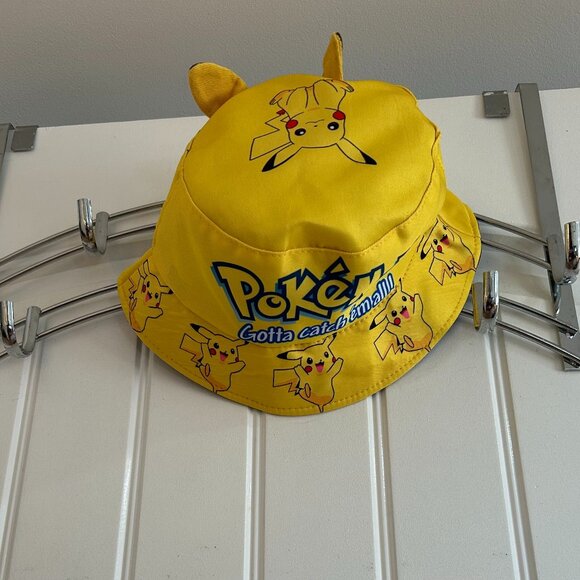Pokemon | Accessories | Pokemon Pikachu Bucket Hat With Ears Kids ...